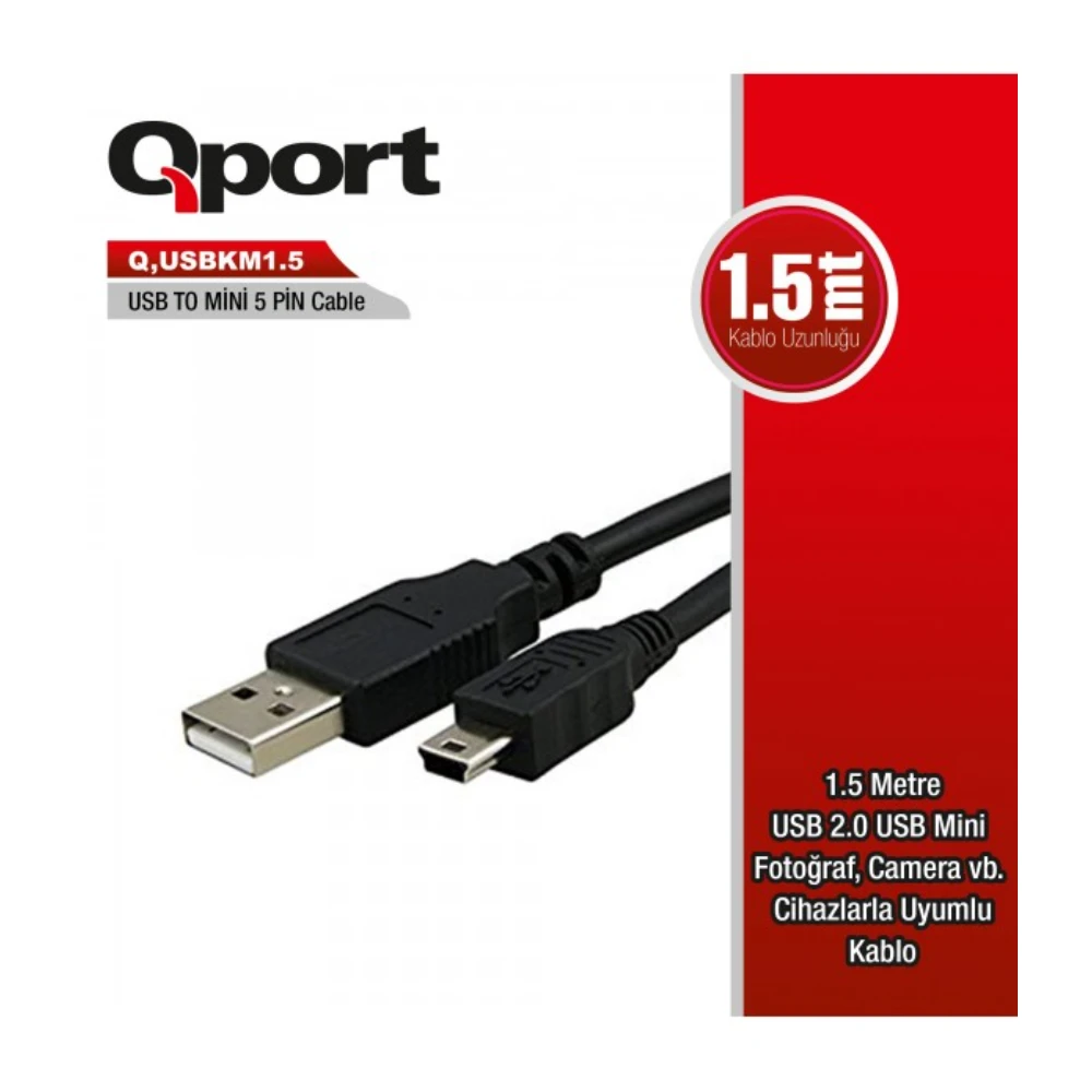 KABLO QPORT Q-USBKM1.5 5PIN – Martenzo North Cyprus